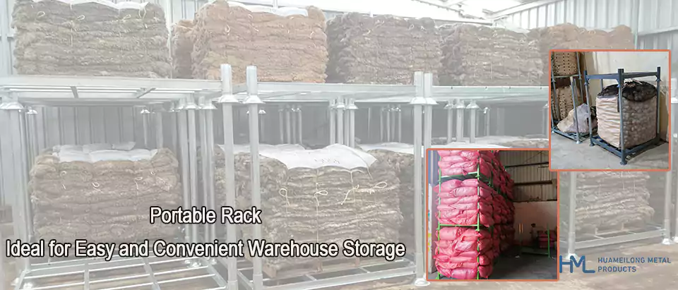 Portable Rack— Ideal for Easy and Convenient Warehouse Storage