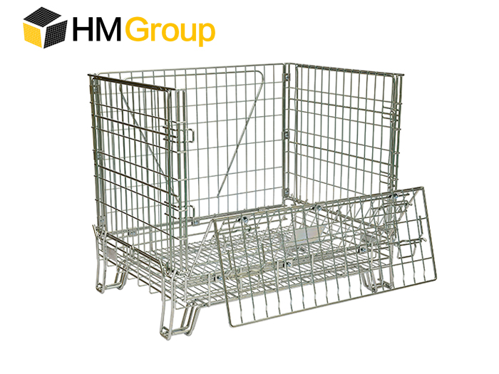 Wire Mesh Container With Wheels